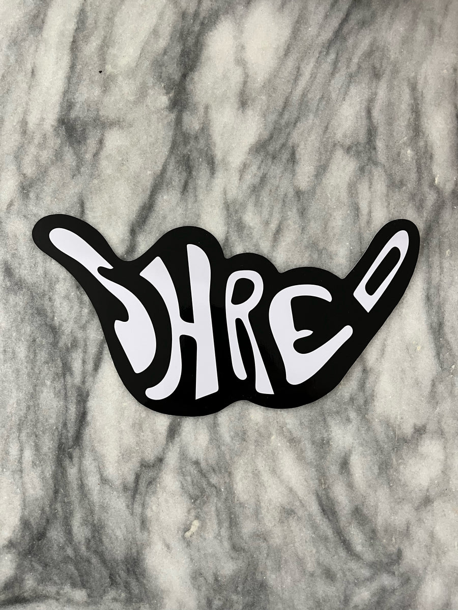 Large 10" ShredDelish Shaka Sticker