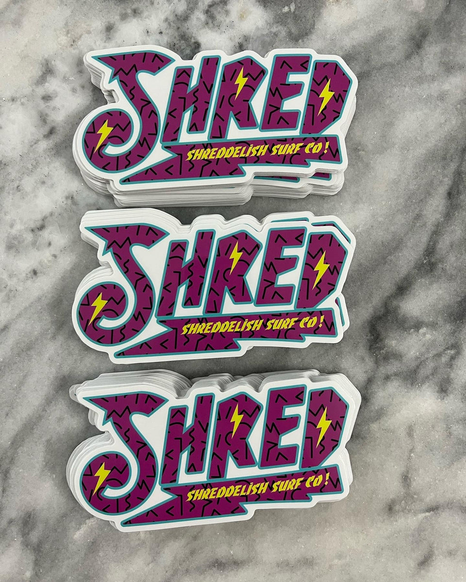 SHRED 90s Sticker – ShredDelish